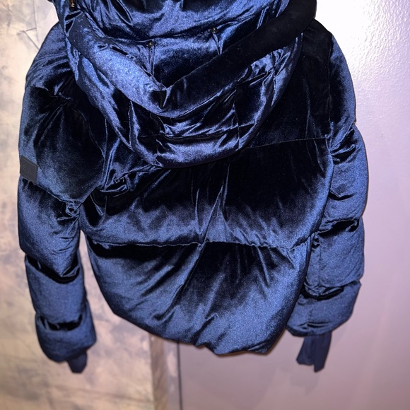 SAM. | Jackets & Coats | Sam Sophia Velvet Puffer Jacket | Poshmark